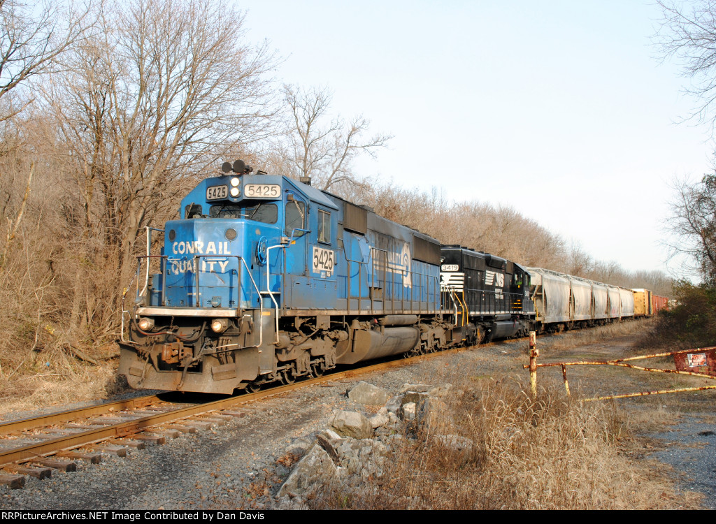 Westbound around the curve